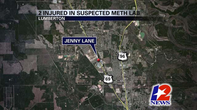 Two burned in suspected meth lab explosion in Lumberton | 12newsnow.com