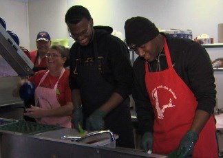 Fraternity brothers serve up food and love at Port Arthur soup kitchen ...