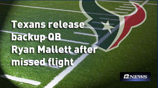 Texans release backup QB Ryan Mallett after missed flight | 12newsnow.com