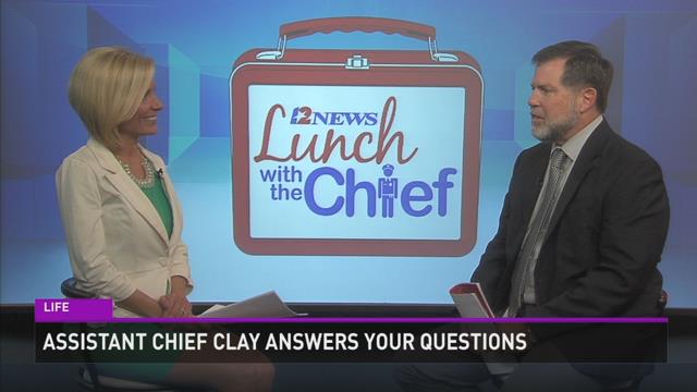 Assistant Chief Jim Clay stops by for Lunch With the Chief | 12newsnow.com